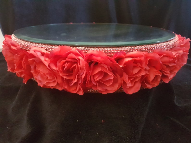 Rose Wedding Cake Stand & Roses for the Cake Side Many Colours - Etsy