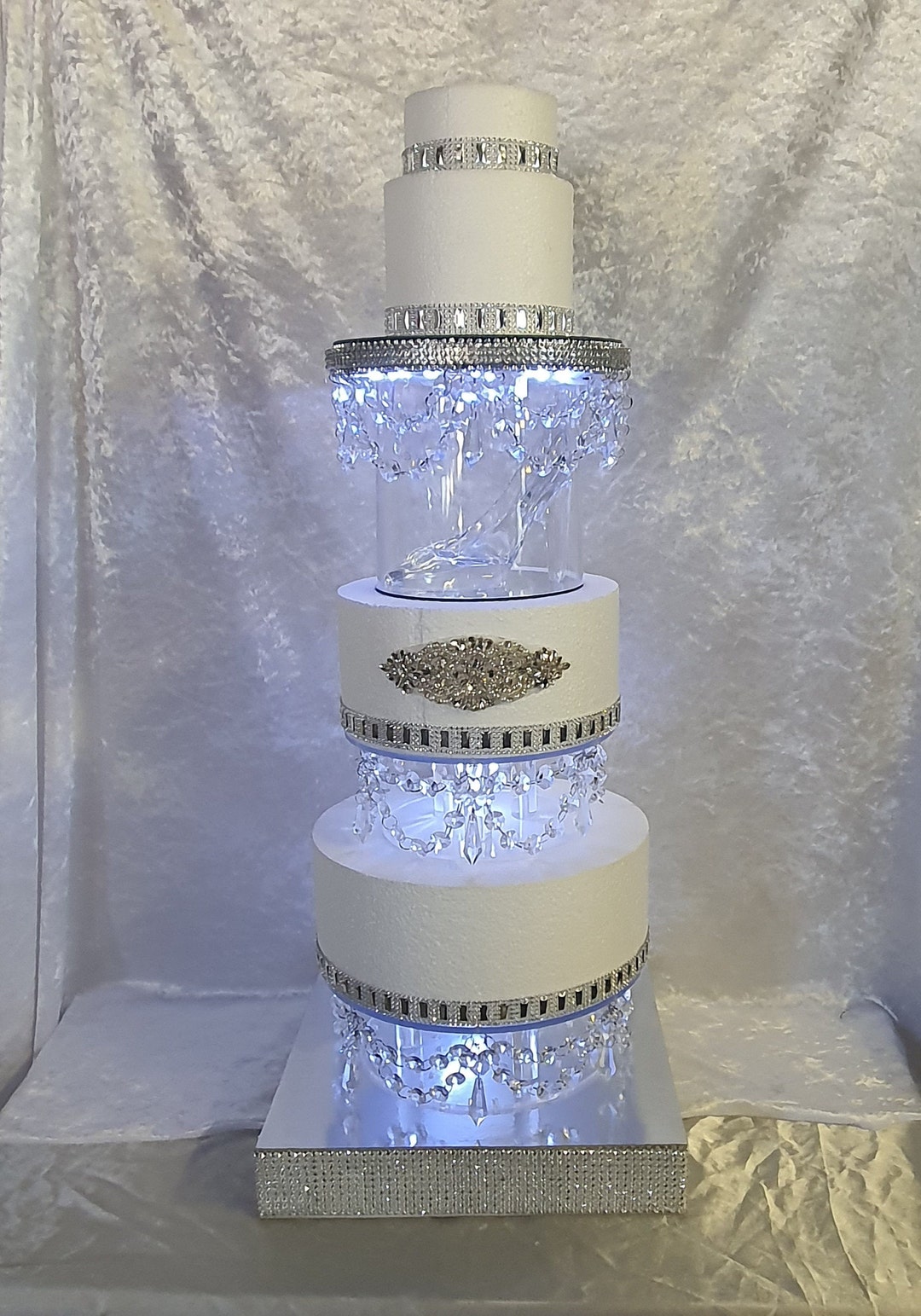 Glass Slipper Cake Divider Plus 2 Crystal Dividers - Set of 3 Pieces 8 ...
