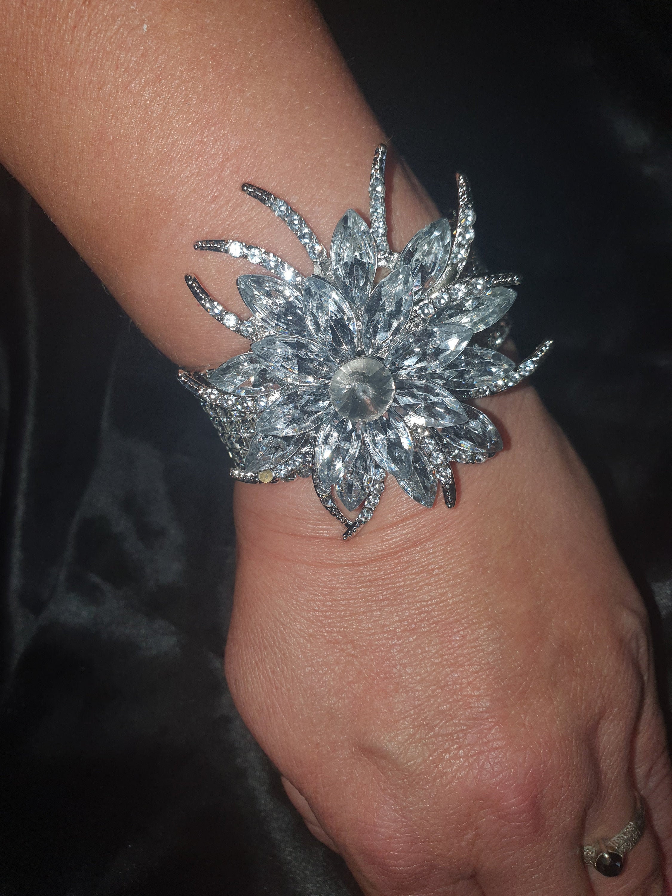 Vintage Inspired Crystal Wrist Corsage | Etsy