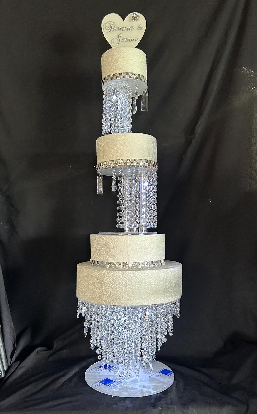 Cake Stand Chandelier Cake Stand Set 3 Pieces [ Crystal Cake Stand ...