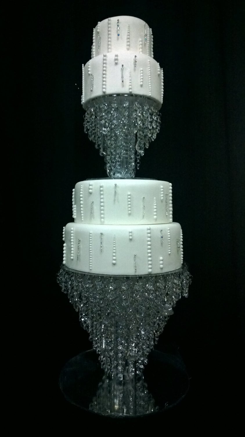 Crystal Cake Divider Diamante Cake Stand Chandelier Wedding - Etsy UK