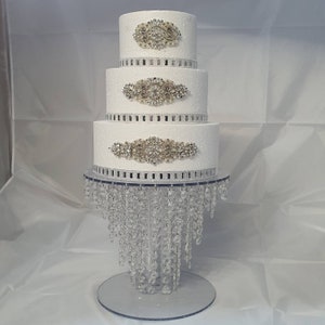 Chandelier Cake Stand 12" + Led Lights by Crystal Wedding Uk - Etsy