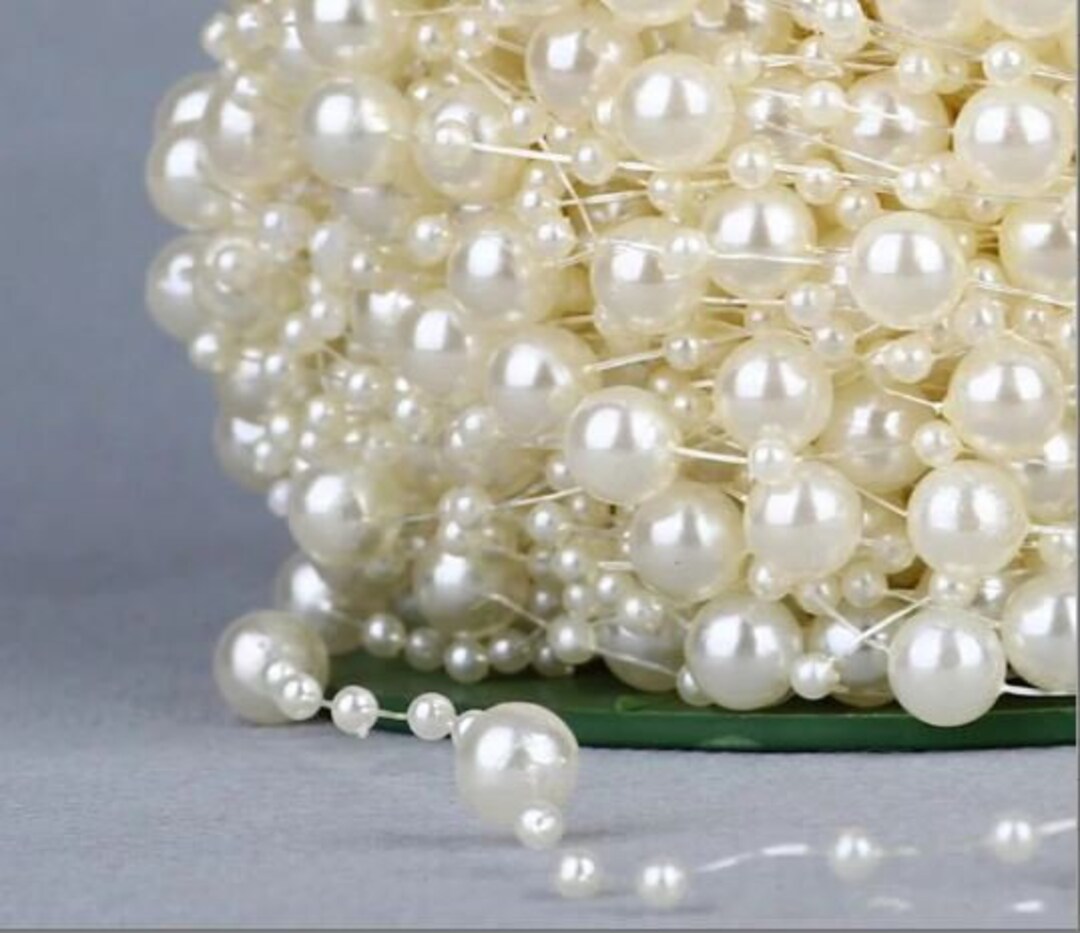 Pearl String Crystal Bead Garland 5 Meterscenterpiece - Etsy UK