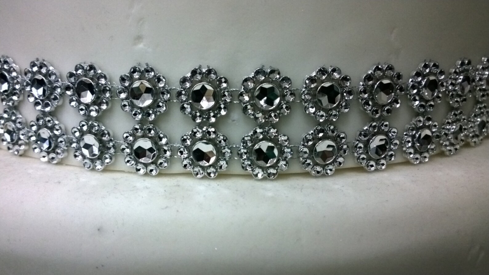 Diamante & Flower Design Cake Trim 1 Metre by Crystal Wedding - Etsy UK