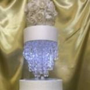 Chandelier Cake Stand 12" + Led Lights by Crystal Wedding Uk - Etsy