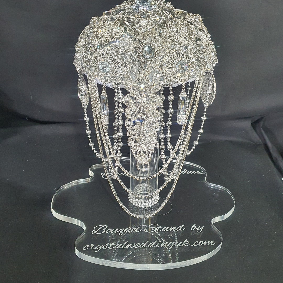 Puddle Shaped Acrylic Display Stand, Personalised Bouquet Stand Holder ...