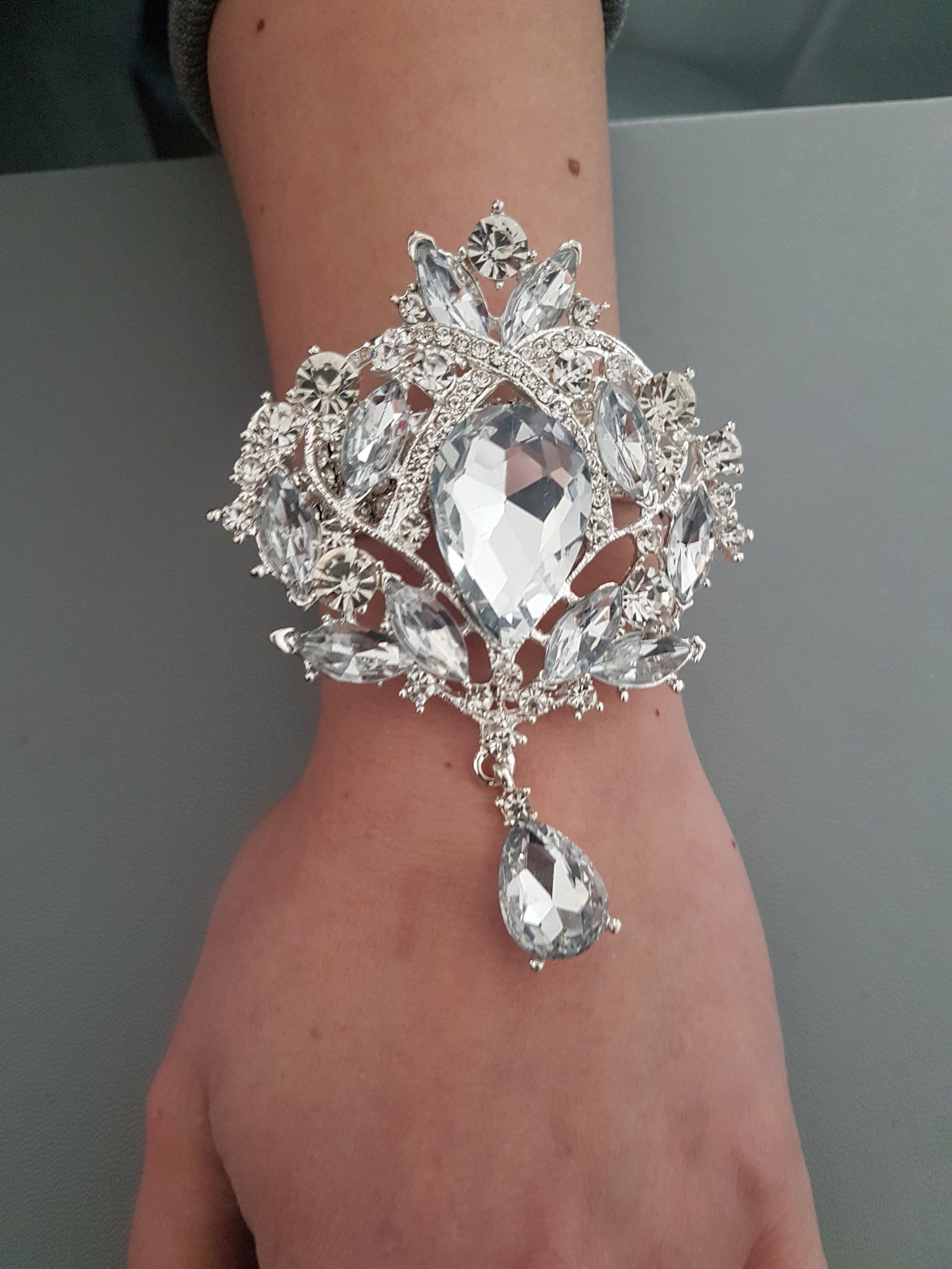 Vintage Inspired Crystal Wrist Corsage for Prom or Wedding by - Etsy UK