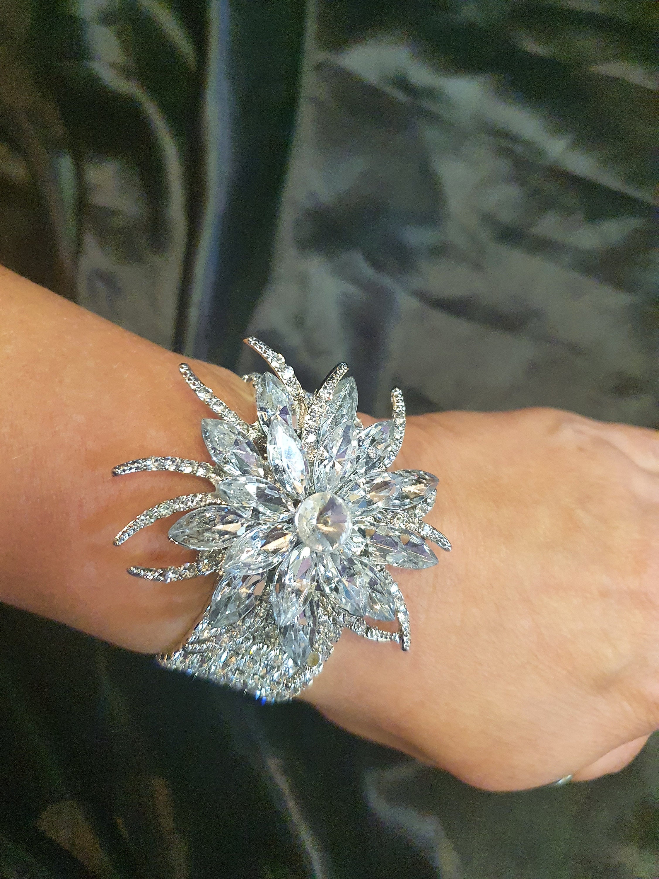 Vintage Inspired Crystal Wrist Corsage | Etsy