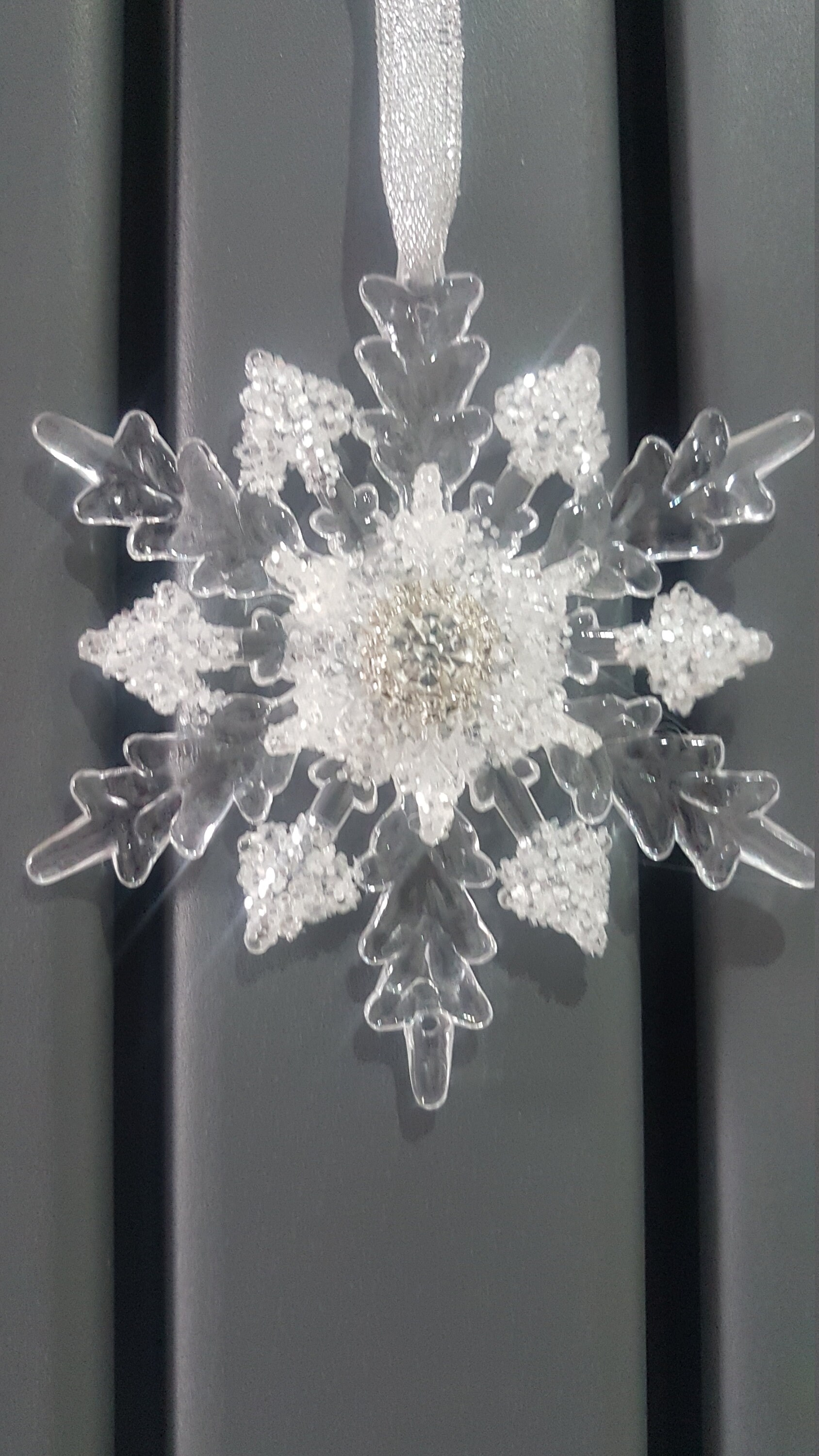 Snowflake hanging bouquet Winter wedding accessory | Etsy