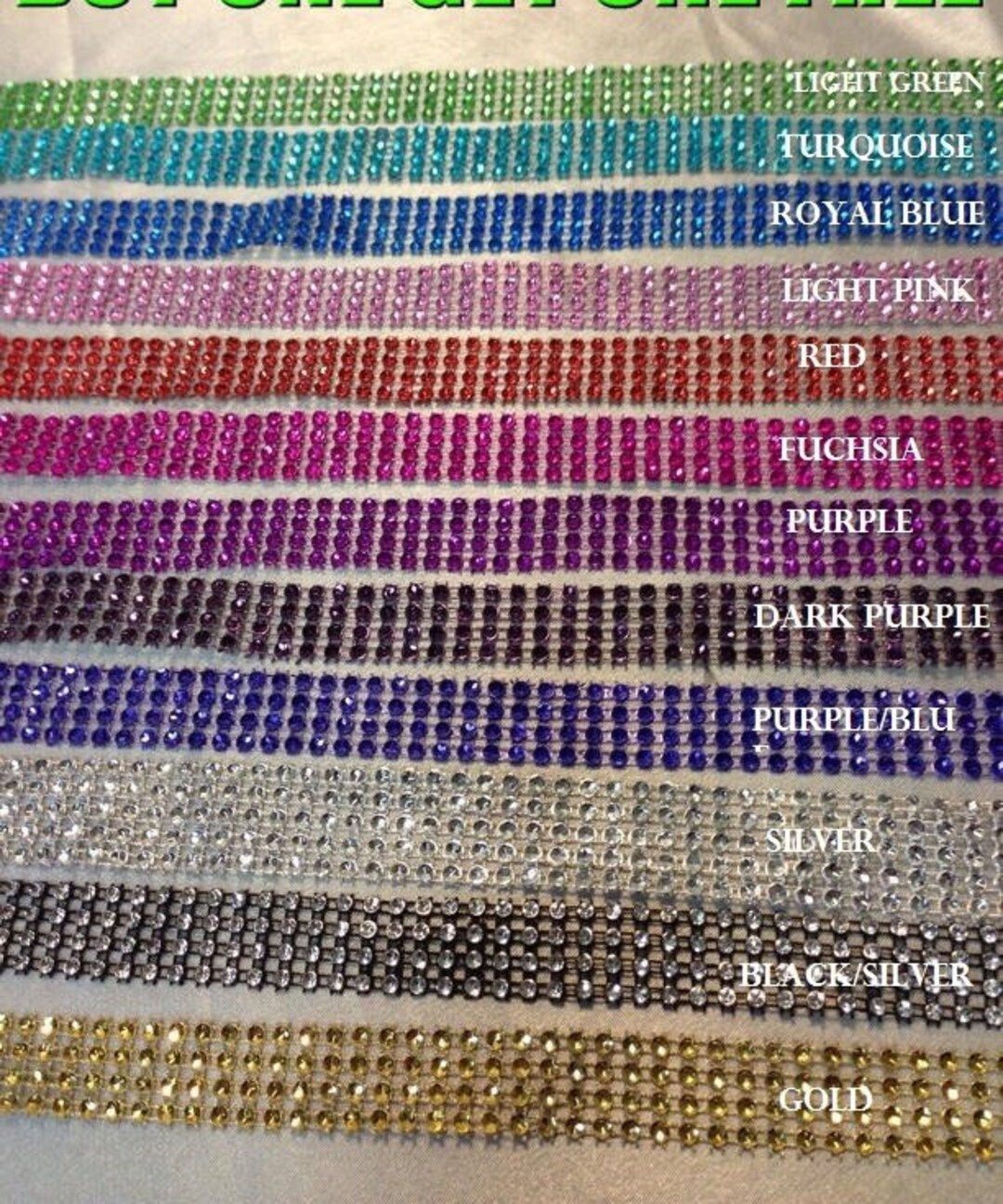 Diamante Ribbon, Crystal Effect Cake Trim, Diamond Mesh, Bling Mesh 1 ...