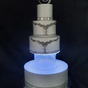 LED Wedding Cake Separator: Frosted Acrylic Light-up Divider - Etsy