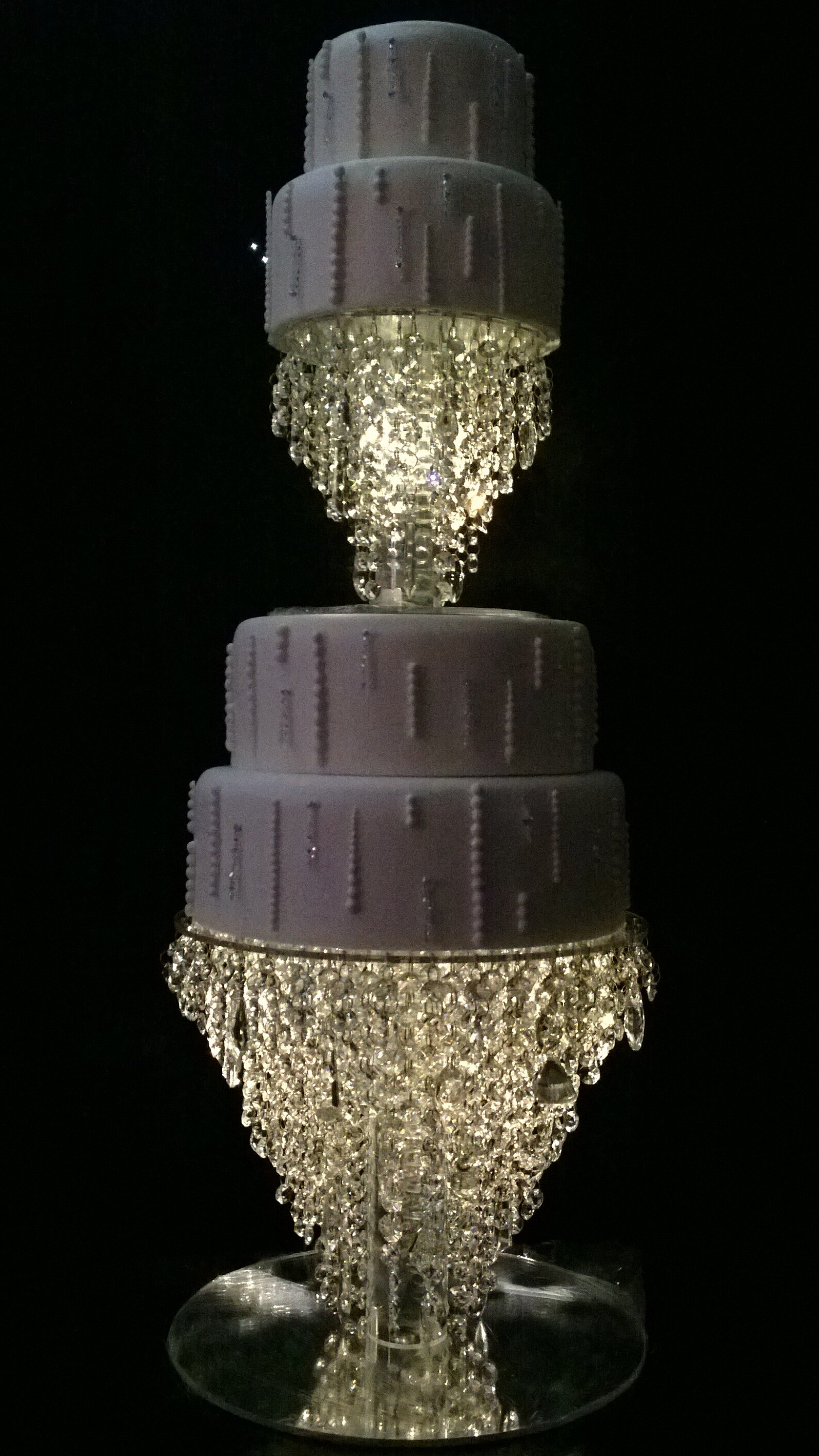 Crystal Cake Divider Diamante Cake Stand Chandelier Wedding - Etsy UK