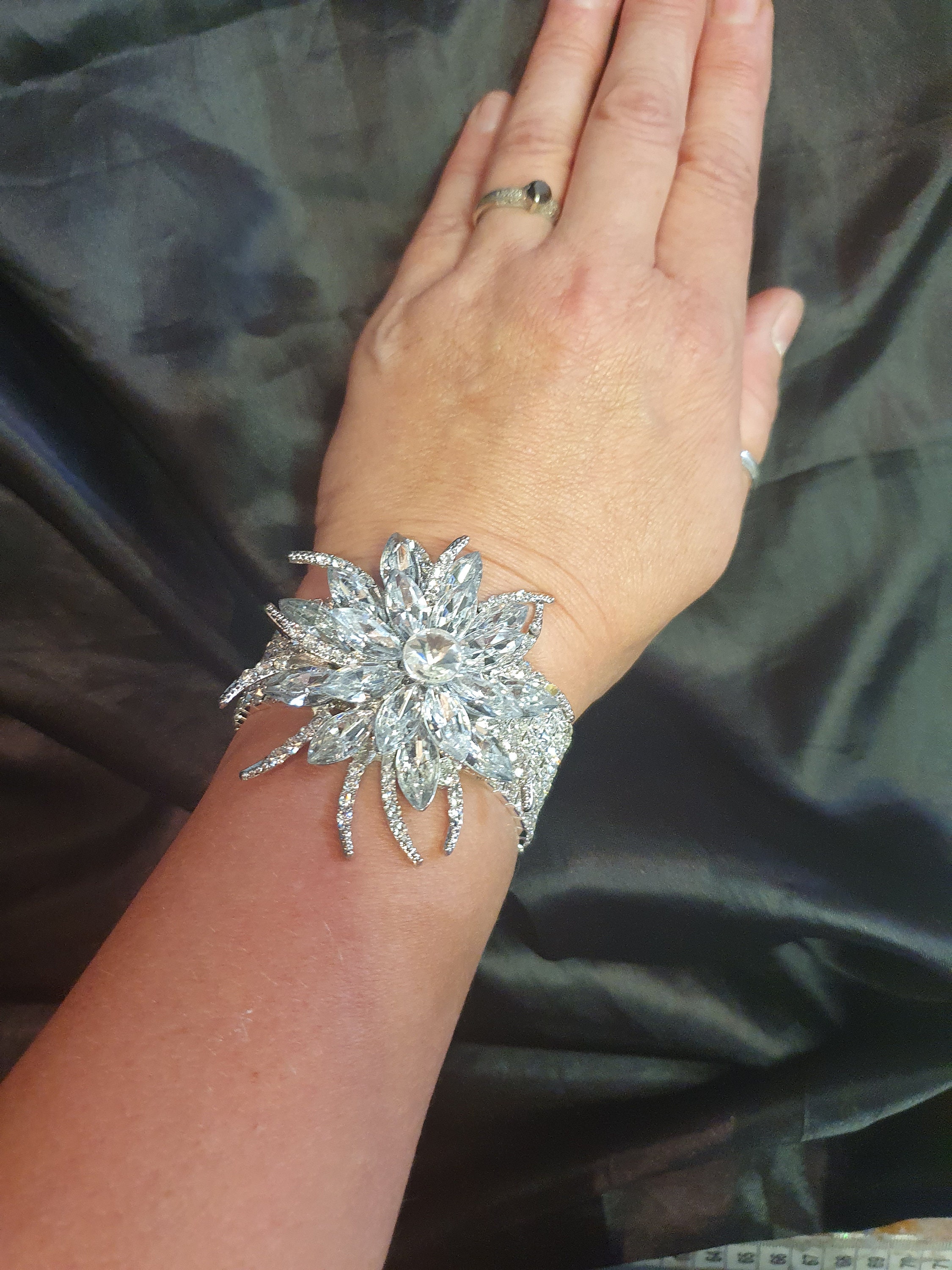 Vintage Inspired Crystal Wrist Corsage | Etsy