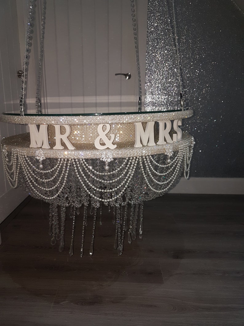 Suspended Swing Cake personalised Mr & Mrs Pearl and | Etsy UK