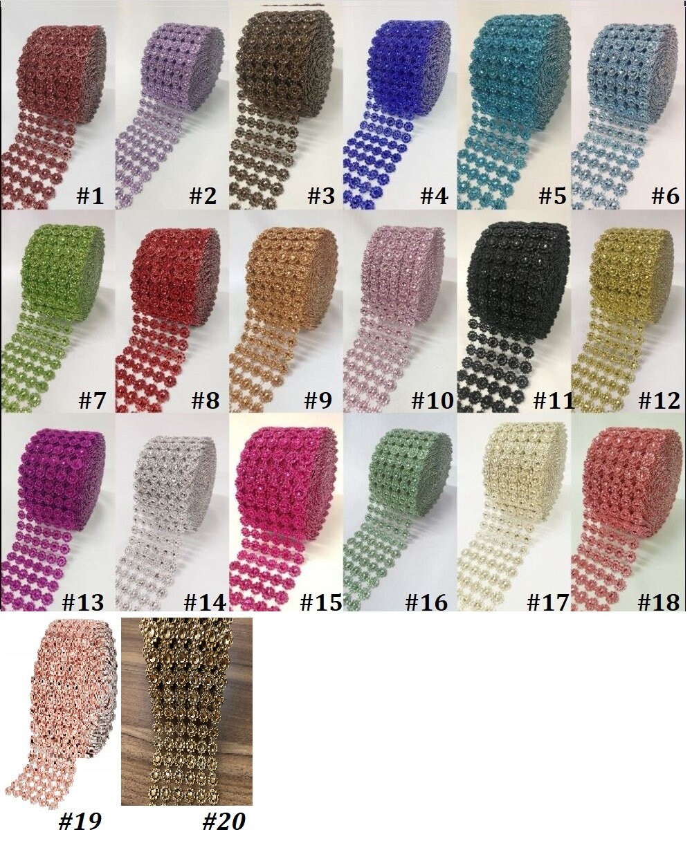 Diamante & Flower Design Cake Trim 1 Metre by Crystal Wedding - Etsy UK