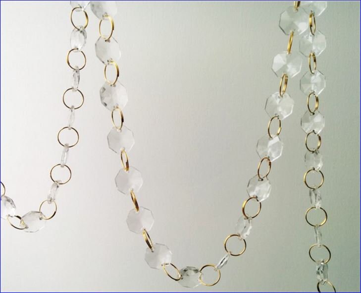 Wedding ACRYLIC Crystal Garland Centerpiece Decoration - Etsy UK