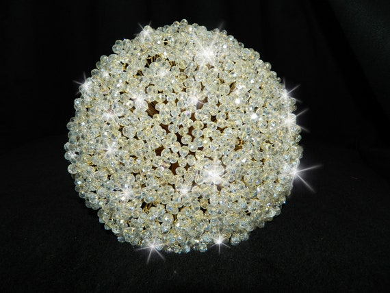 Crystal Bead Bouquet Bridal Wedding Flowers Brides Bouquet | Etsy