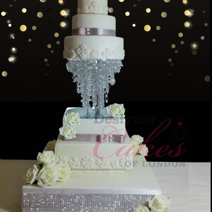 Cake Stand Chandelier Cake Stand Crystal Cake Stand Wedding Cake Stand ...