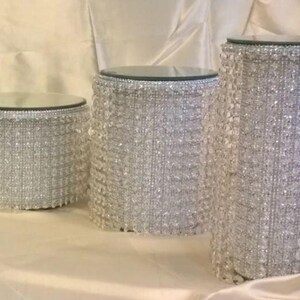 Crystal Cake Stands Crystal Covered Solid Base Tiered Design Wedding ...