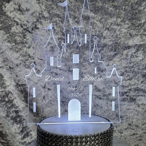 Light up Castle Cake Topper - Etsy UK