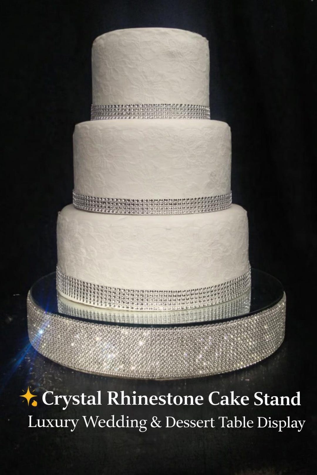 Crystal Rhinestone Cake Stand – Luxury Dessert Display - Etsy