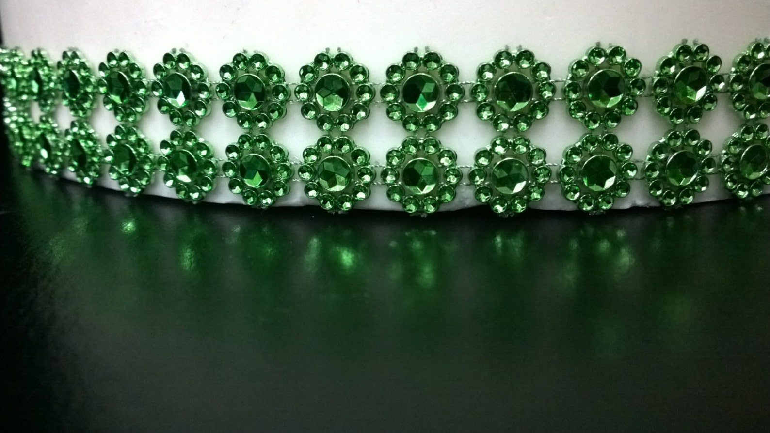 Diamante & Flower Design Cake Trim 1 Metre by Crystal Wedding - Etsy UK