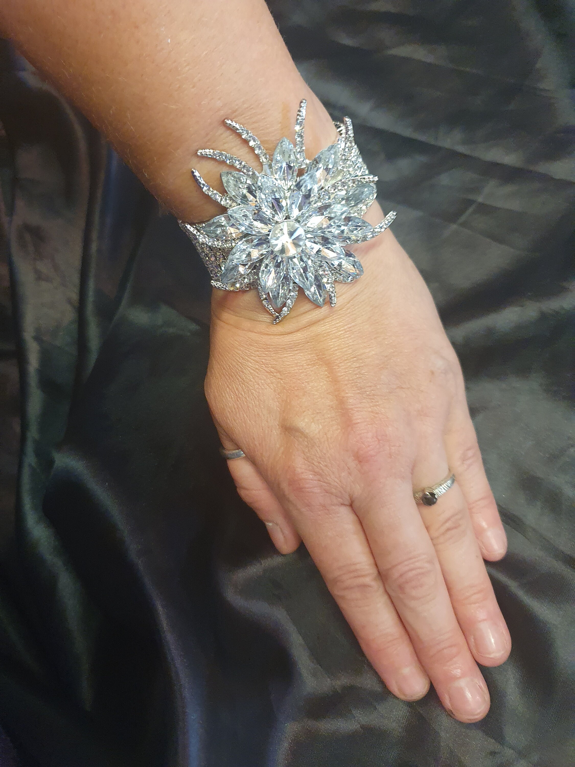 Vintage Inspired Crystal Wrist Corsage | Etsy
