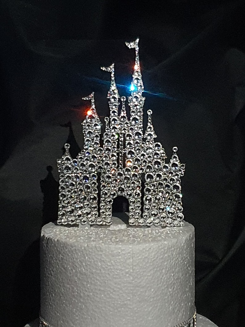 Castle Cake Topper Swarovski Crystal Elements FAIRYTALE - Etsy