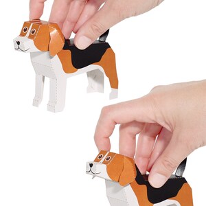 Dogs Paper Toys DIY Paper Craft Kit 3D Paper Animals 4 Pets Kids Dogs ...