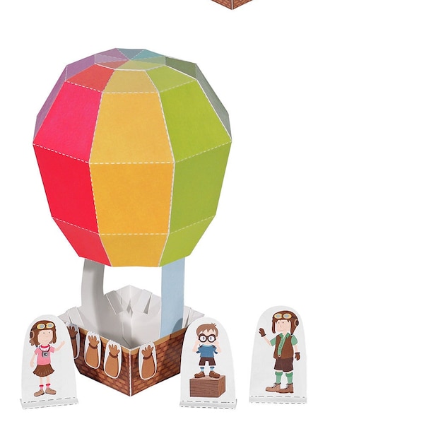 Hot Air Balloon Model Kit - Etsy
