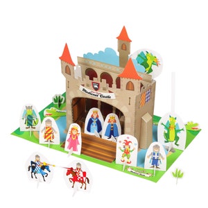 Medieval Castle Paper Theater DIY Paper Craft Kit Puppets Paper Toy 3D ...