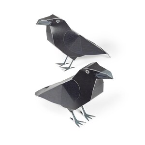 Ravens Paper Toys DIY Paper Craft Kit 3D Paper Animals Halloween Decor ...