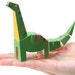 DIPLODOCUS Paper Craft Postcard 3D Model Paper Figure - Etsy