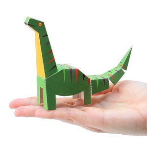 DIPLODOCUS Paper Craft Postcard 3D Model Paper Figure - Etsy