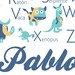 Personalized SPANISH Alphabet Poster With Animals From A to Z, BIG ...