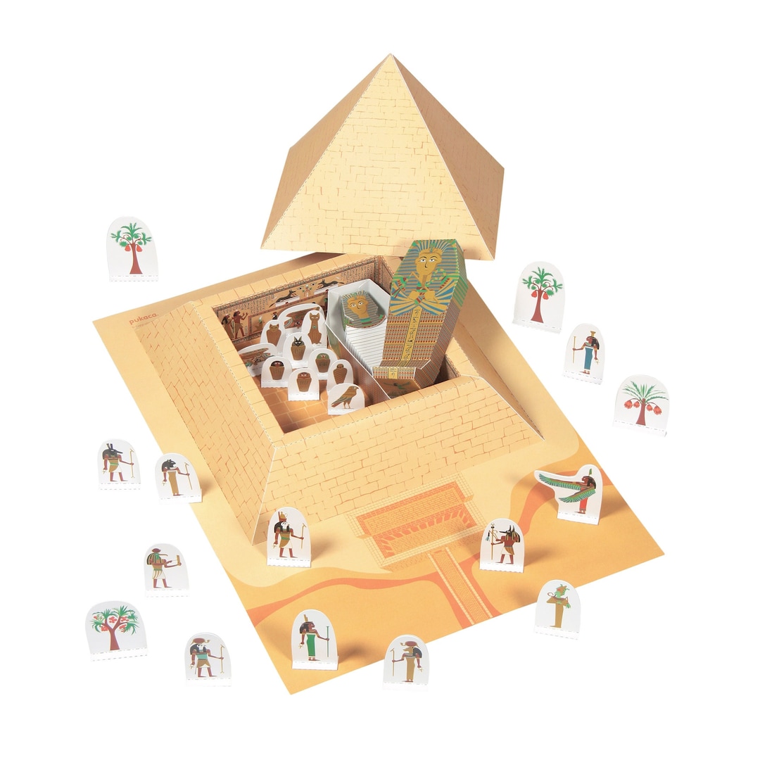 Pyramid Paper Toy - DIY Paper Craft Kit - School Project - Etsy