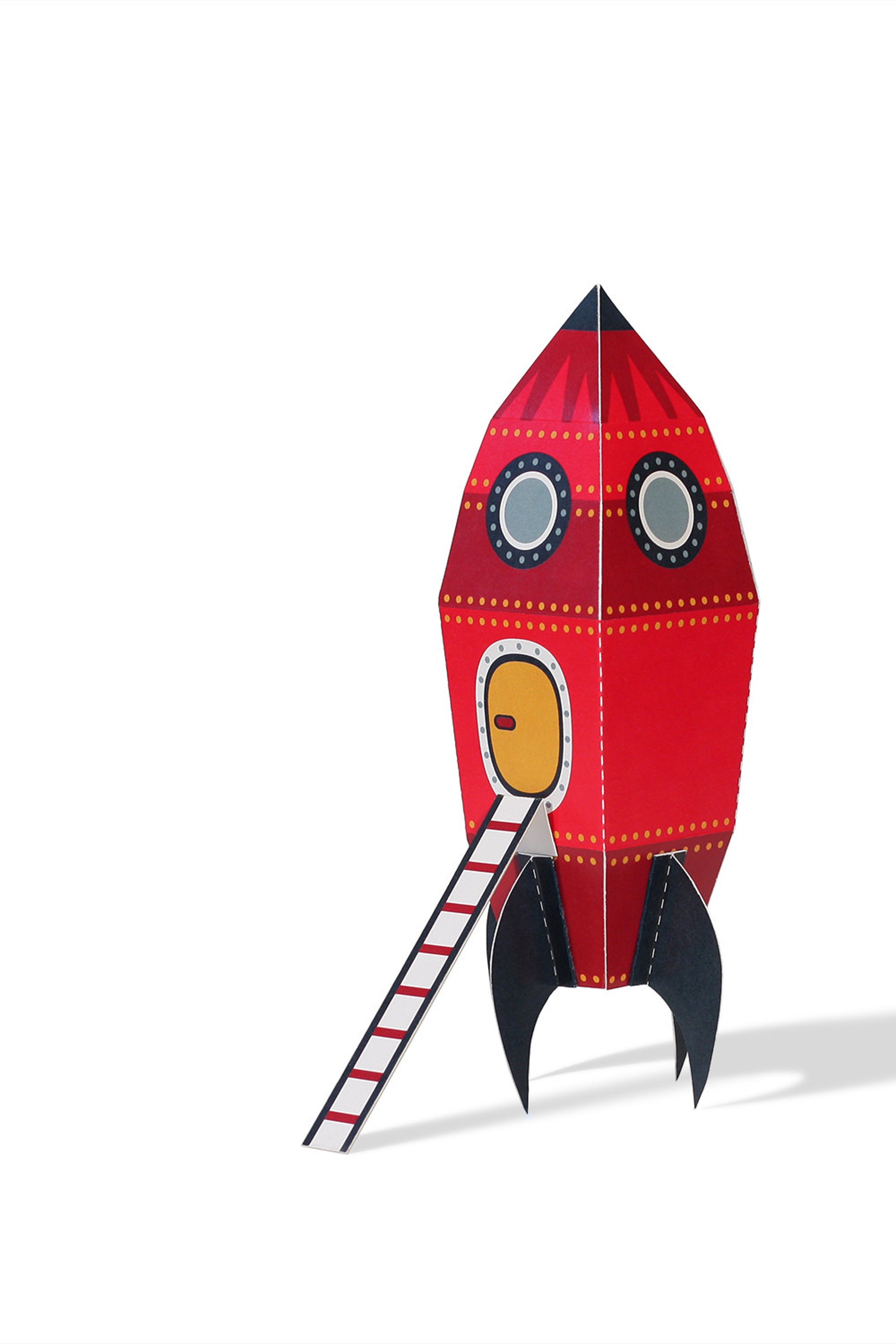 Rocket Paper Toy DIY Paper Craft Kit 3D Model Paper Figure | Etsy