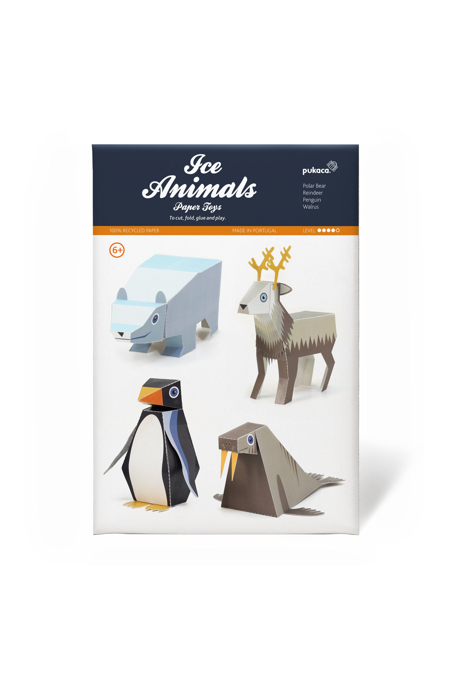 Ice Animals Paper Toys DIY Paper Craft Kit 3D Paper | Etsy