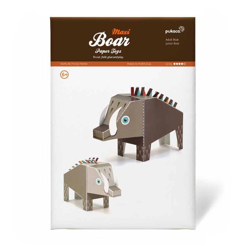 Maxi Boar Paper Toys DIY Paper Craft Kit 3D Paper Animals | Etsy