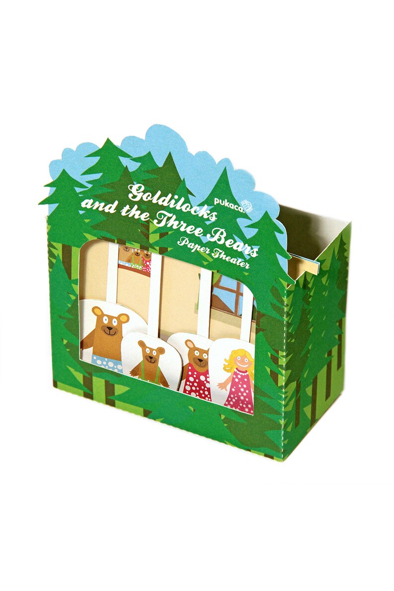 Goldilocks and the Three Bears Paper Theater DIY Paper Craft | Etsy