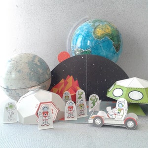 Space Paper Toy - DIY Paper Craft Kit - School Science Project - Etsy