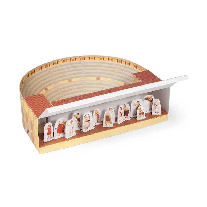 Roman Theater Paper Toy DIY Paper Craft Kit 3D Model Paper - Etsy