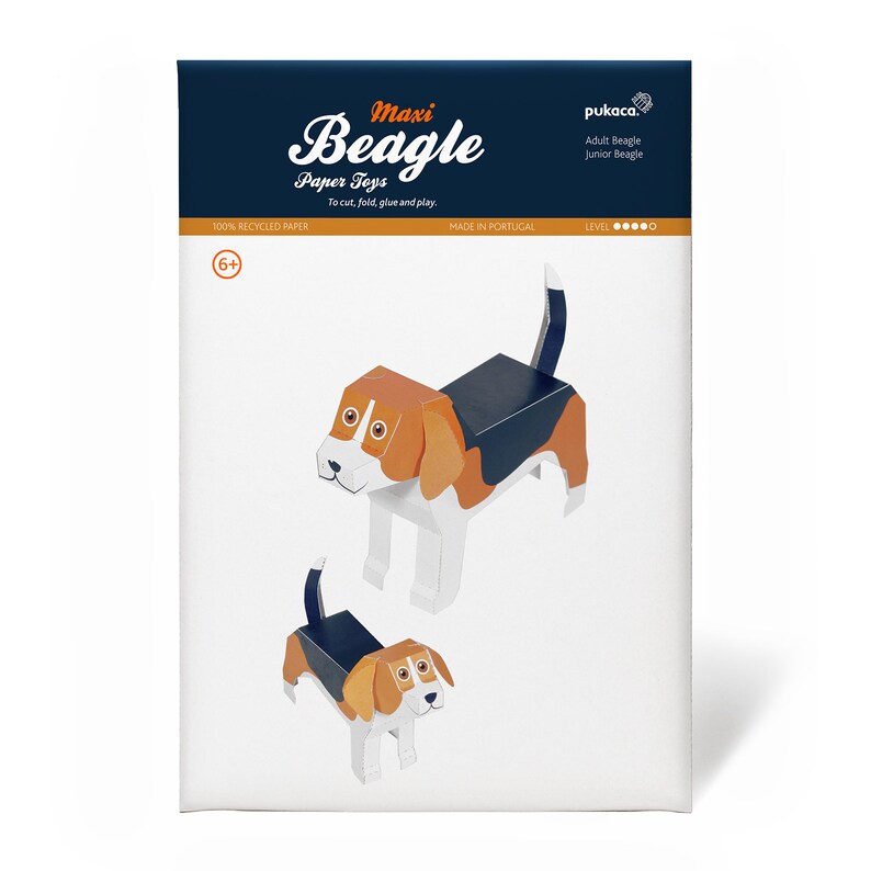 Maxi Beagle Paper Toys DIY Paper Craft Kit 3D Paper - Etsy