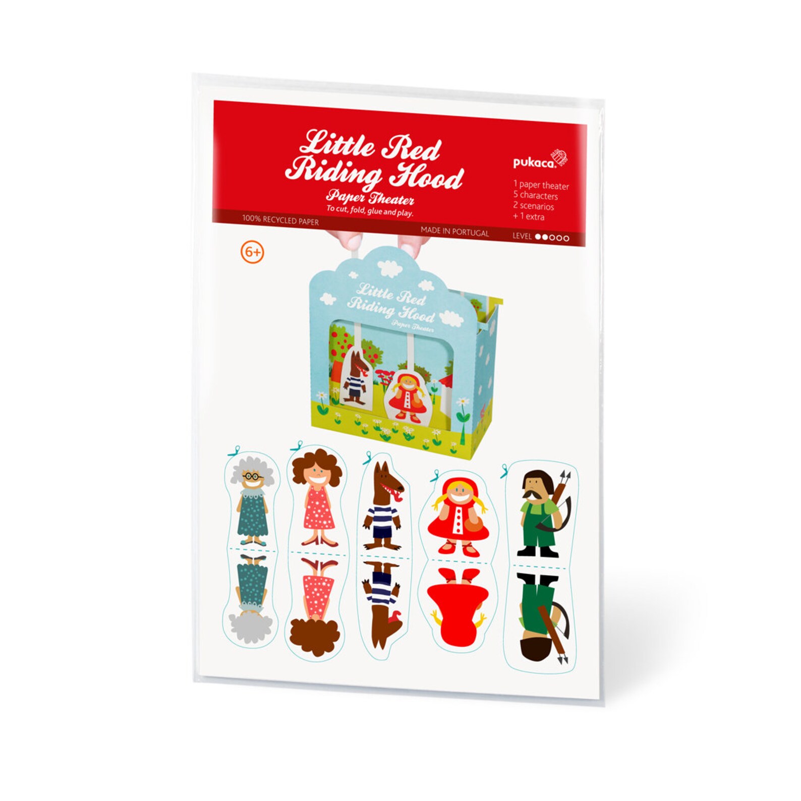 Little Red Riding Hood Paper Theater DIY Paper Craft Kit | Etsy