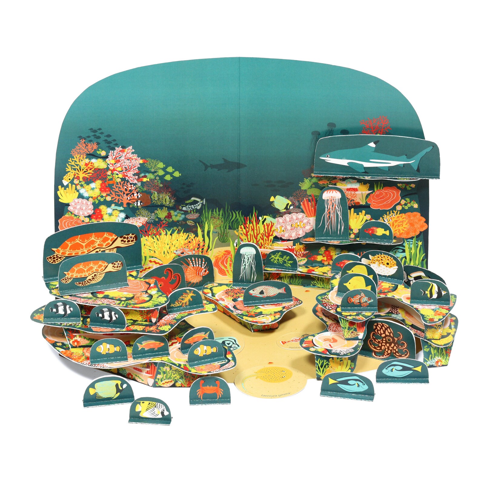 Coral Reef Paper Toy DIY Paper Craft Kit Kids Papercraft - Etsy
