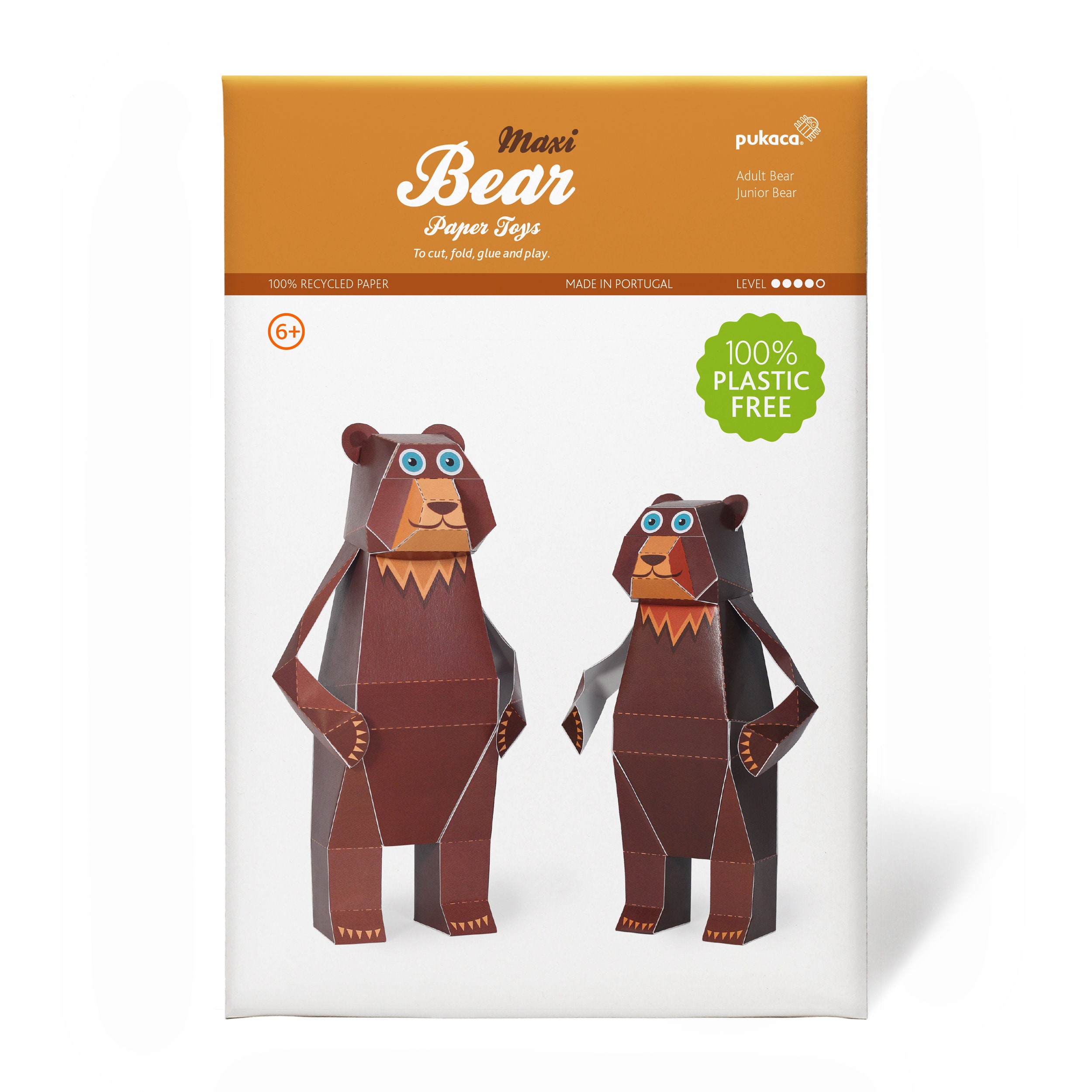 Maxi Bear Paper Toys DIY Paper Craft Kit 3D Paper Animals | Etsy
