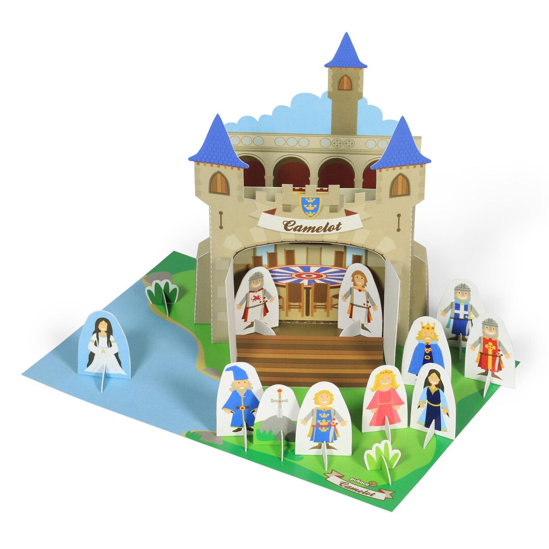 Camelot Paper Theater - DIY Paper Craft Kit - Puppets - Paper Toy - 3D ...