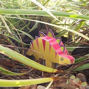 Maxi Stegosaurs Paper Toys - DIY Paper Craft Kit - 3D Paper Animals ...