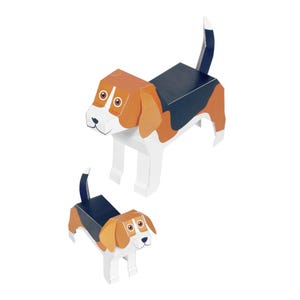 Maxi Beagle Paper Toys - DIY Paper Craft Kit - 3D Paper Animals - Etsy