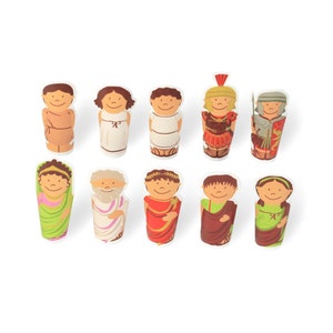Romans Paper Finger Puppets - DIY Craft Kit Paper Toy - School Project ...
